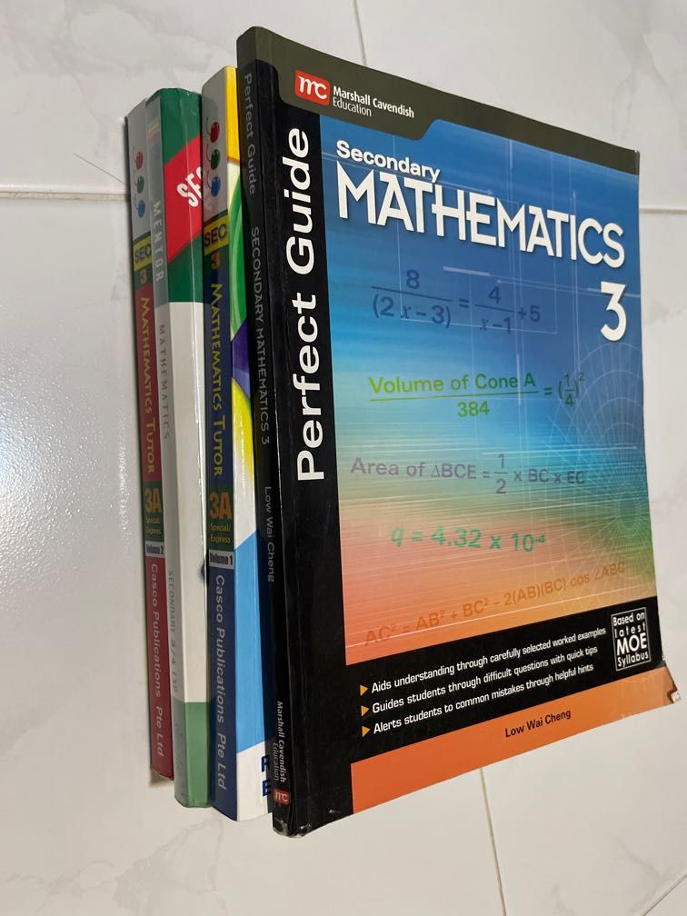 Secondary 3 Maths Mathematics Tutor 3A vol 1 & 2, Hobbies & Toys, Books ...