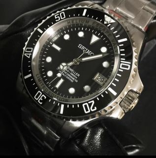 Seiko mod deep sea dweller, Men's Fashion, Watches & Accessories ...