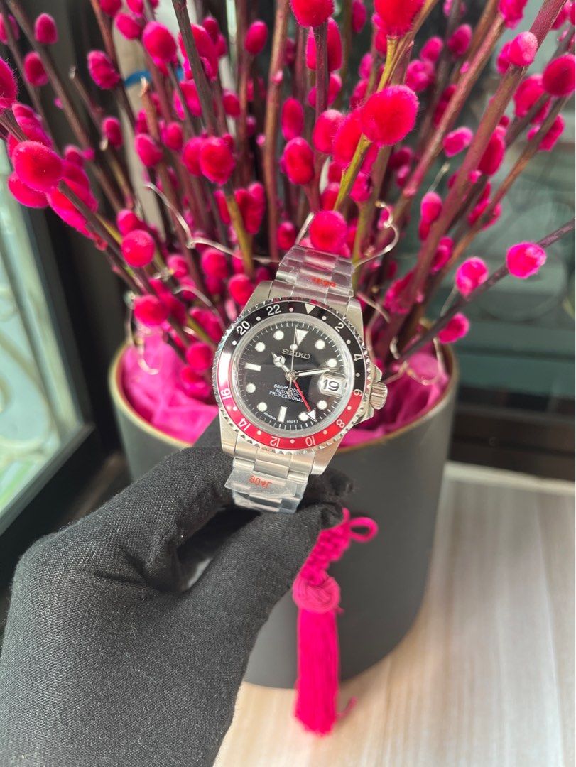 Seiko Vintage Coke GMT Mod (NH34), Luxury, Watches on Carousell