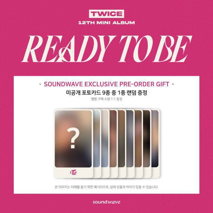 [SHARING] TWICE READY TO BE POB JYPSHOP SOUNDWAVE Nayeon Jeongyeon Momo Sana Jihyo Mina Dahyun ...