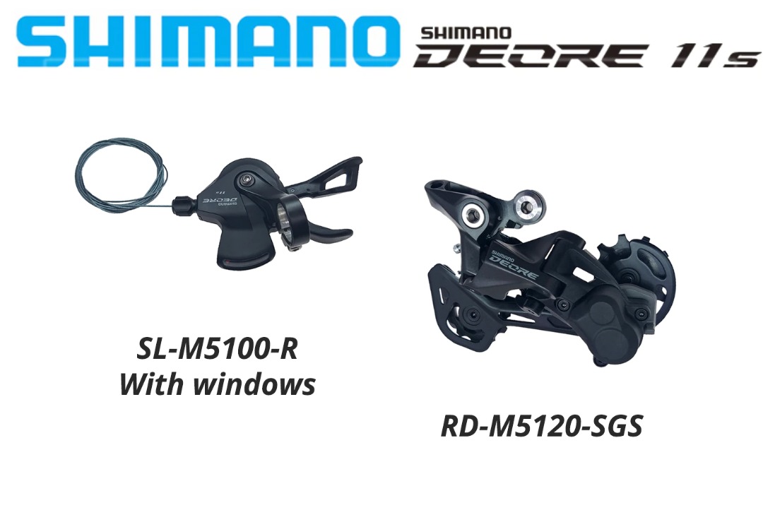 Shimano Deore M5100 11 Speed Groupset SL-M5100-R with Windows and RD ...