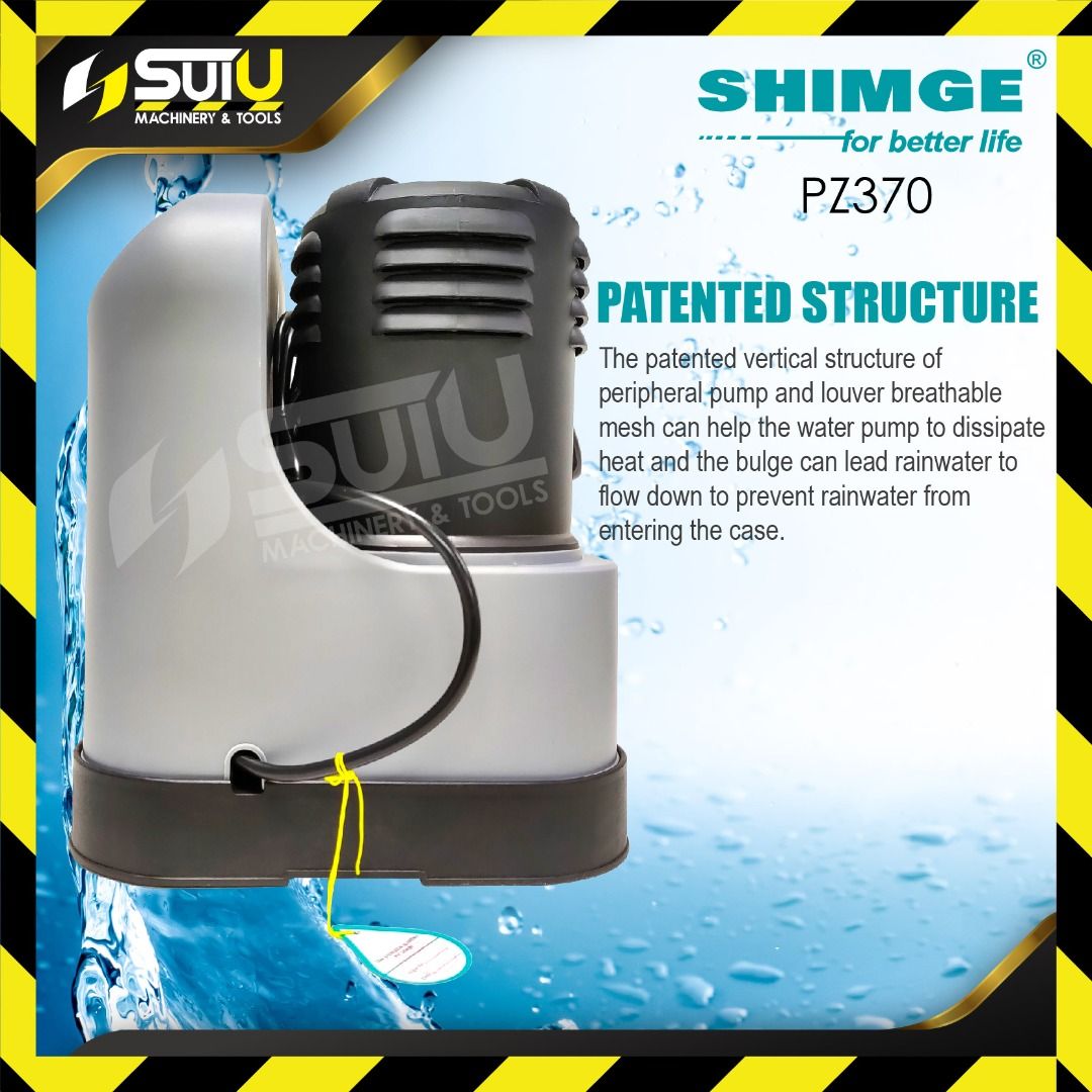 SHIMGE PZ370 0.5HP Self-Priming Water Pump / Pam Air 0.37kW 3000RPM ...