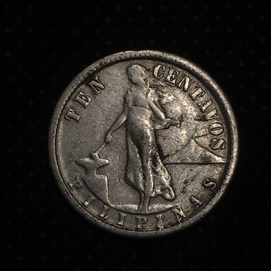 Silver Coin 10 Centavos 1921 USA - Filipinas WW1, Hobbies & Toys ...