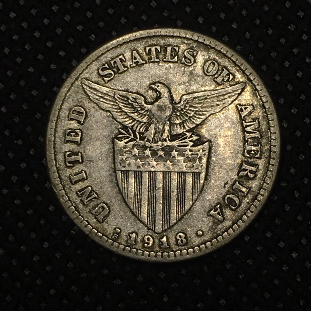 Silver Coin 20 Centavos 1918 USA - Filipinas WW1, Hobbies & Toys ...