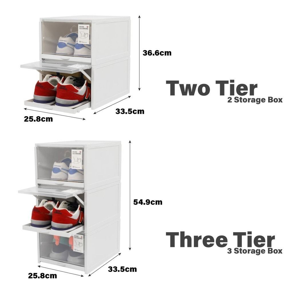 Sliding Shoe Box (Bundle of 3) / Storage / Display/ Hypebeast / AJ ...