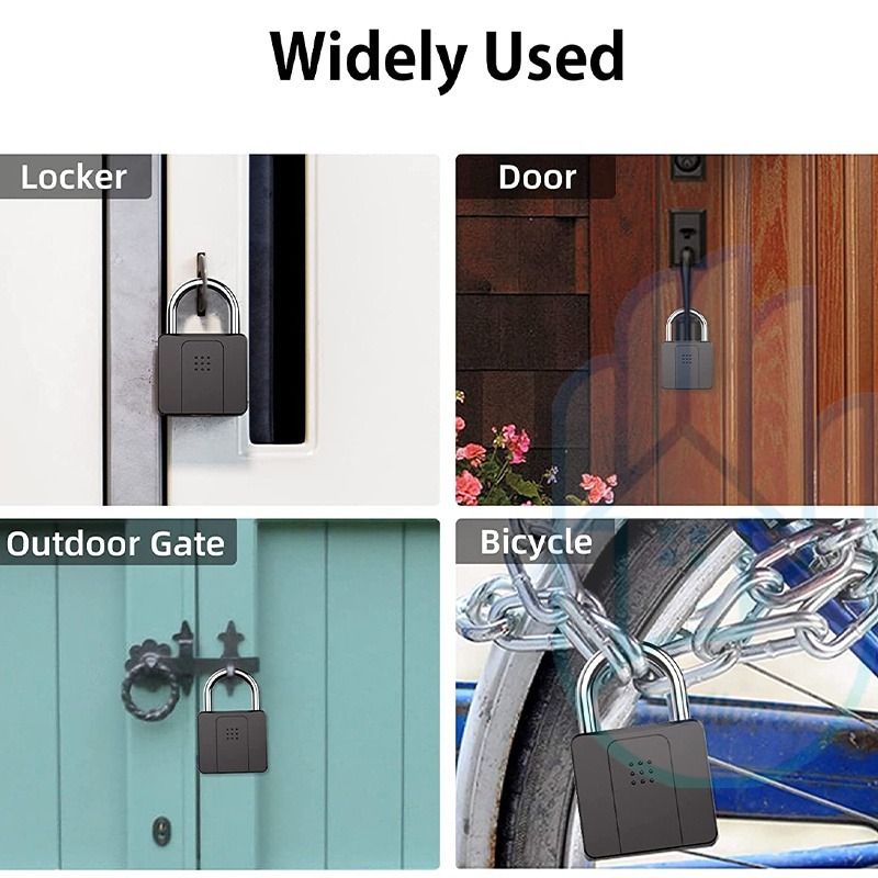 SMART Fingerprint Padlock / Keyless / App Remote Waterproof Digital Key ...