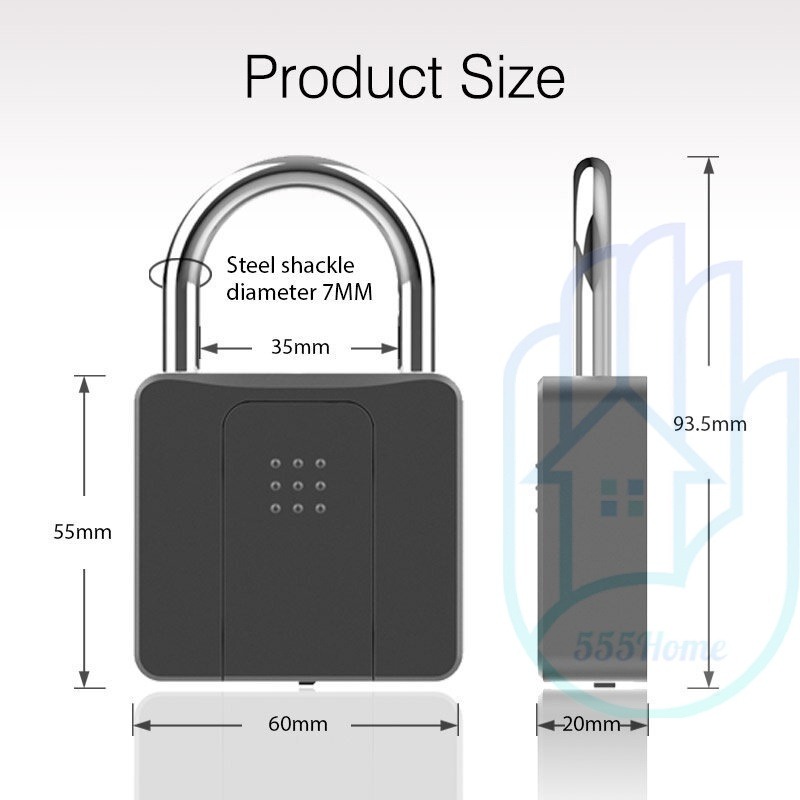 SMART Fingerprint Padlock / Keyless / App Remote Waterproof Digital Key ...