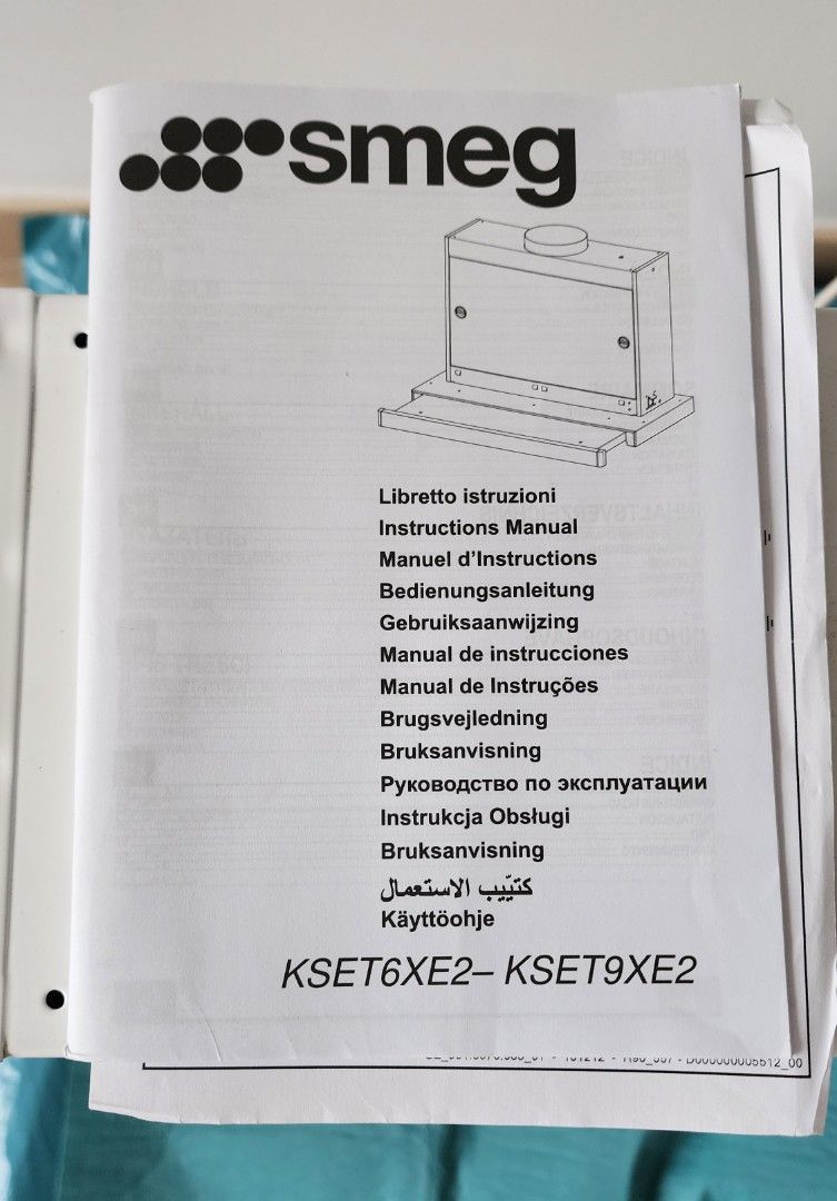 Smeg Telescopic Extraction Integrated Build-in Hood 90cm, KSET9XE2, TV ...