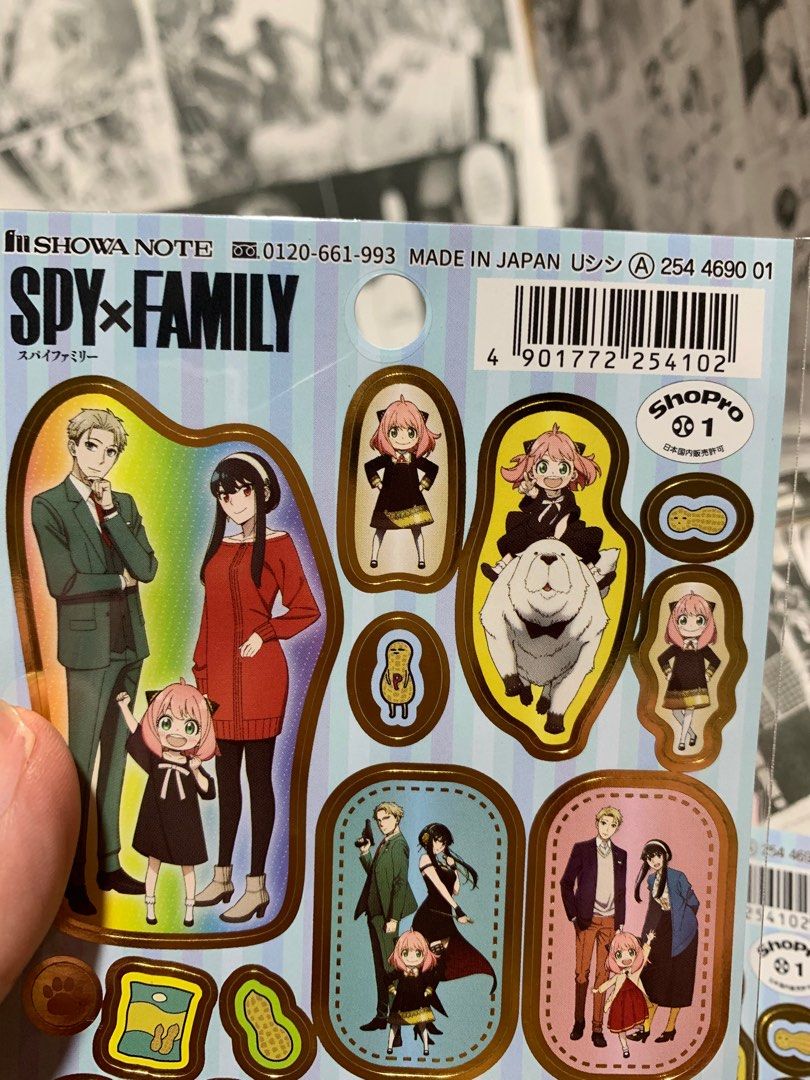Spy X Family Stickers, Hobbies & Toys, Stationary & Craft, Stationery ...