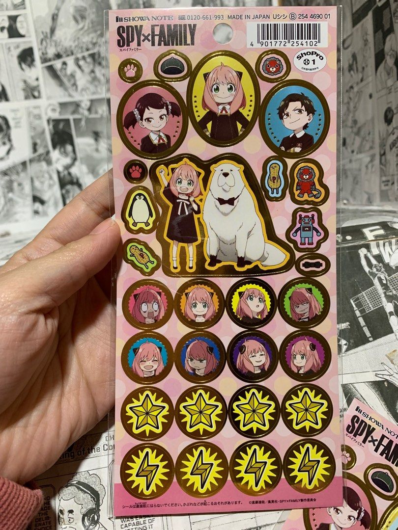 Spy X Family Stickers, Hobbies & Toys, Stationary & Craft, Stationery ...