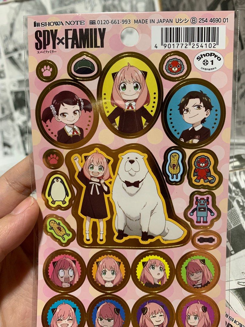 Spy X Family Stickers, Hobbies & Toys, Stationary & Craft, Stationery ...