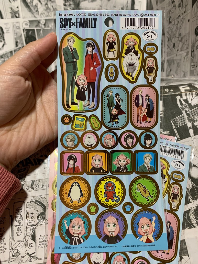 Spy X Family Stickers, Hobbies & Toys, Stationary & Craft, Stationery ...