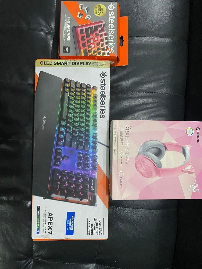 Steelseries Apex 7/ Razer Kraken bluetooth Kitty Edition, Computers ...