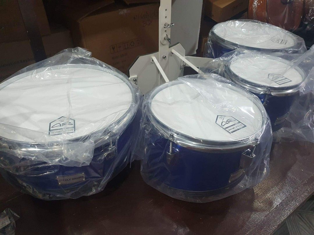 Steely Marching Quadro Drum with Harness and Drumsticks, Hobbies & Toys ...