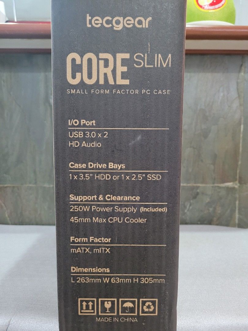 Tecgear/Tecware Core Slim Small Form Factor PC Casing + 250W PSU, Computers & Tech, Parts ...