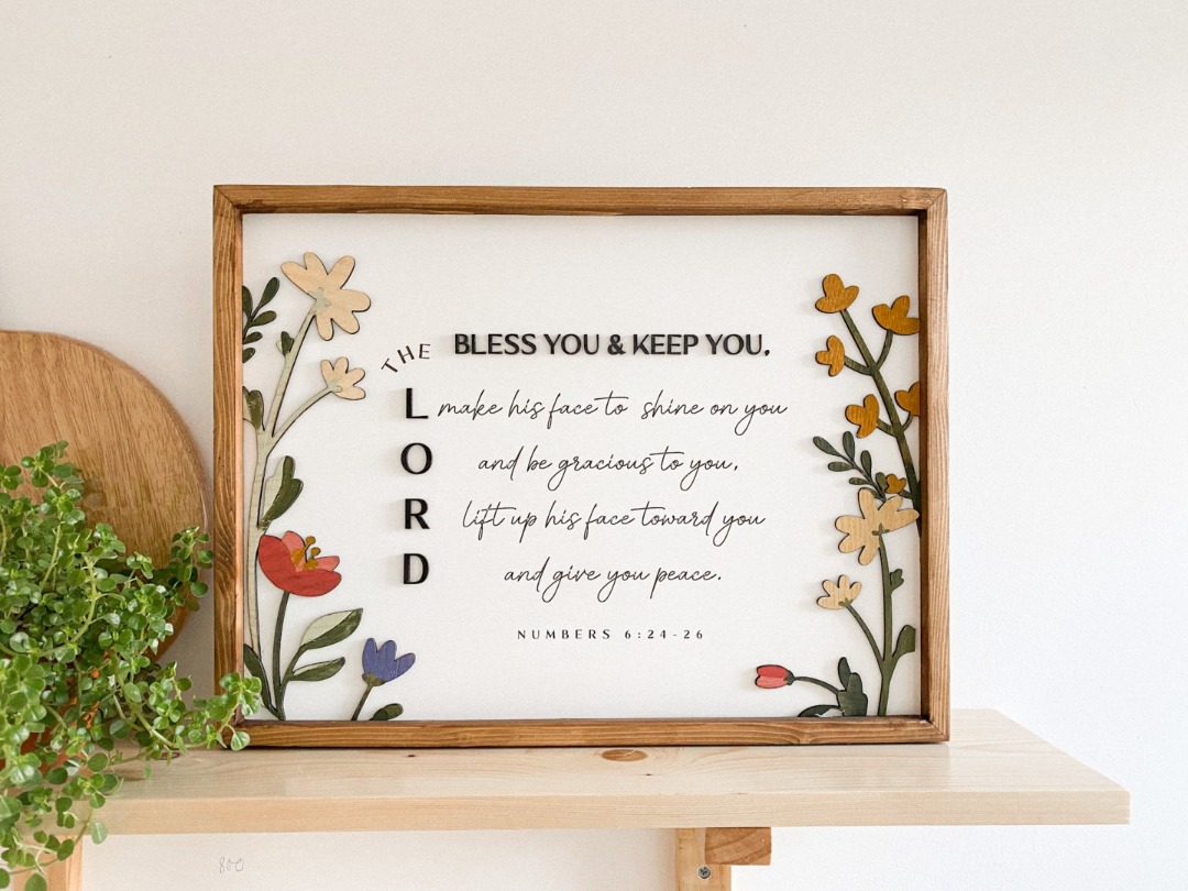 The Lord Bless You and Keep You Plaque, Furniture & Home Living, Home ...