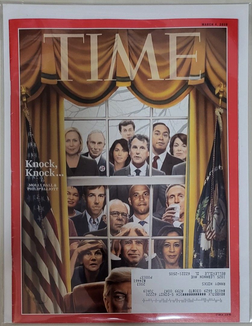 TIME magazine: March 4th 2019, "Knock Knock" featured in FBI raid on ...