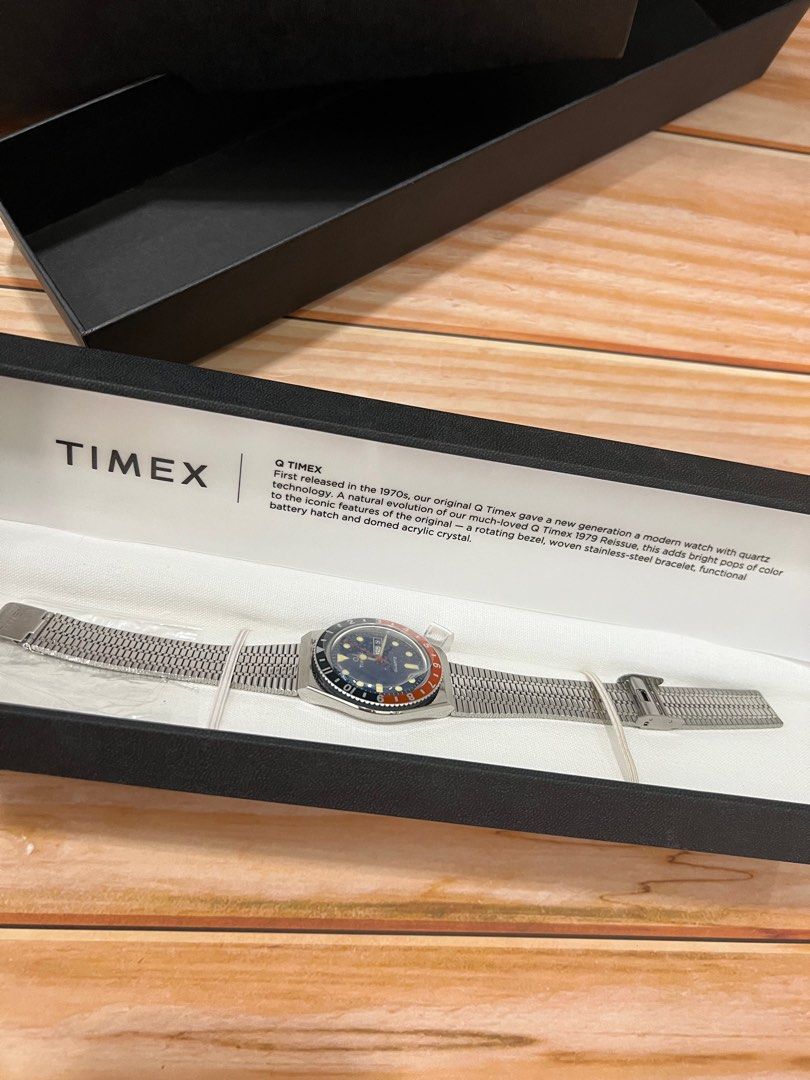 Timex Q 1979 reissue watch guaranteed authentic, Luxury, Watches on ...