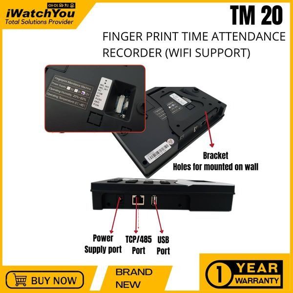 TM20 Fingerprint / RFID Time Attendance & Access Control System (Wifi ...
