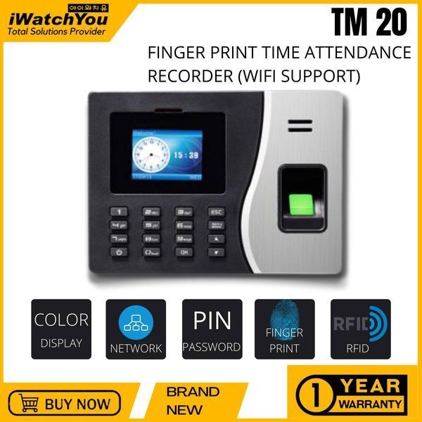 TM20 Fingerprint / RFID Time Attendance & Access Control System (Wifi Support, Furniture & Home ...