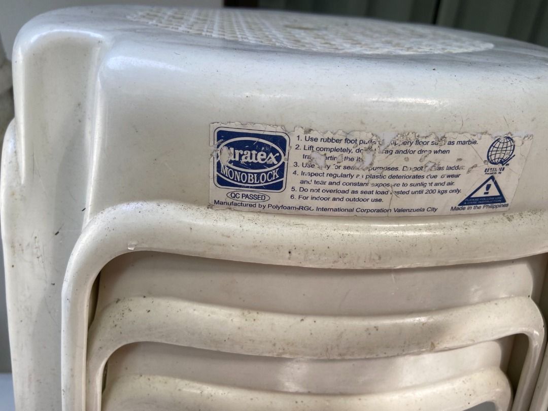 Uratex Monoblock Stool - 6 pcs, Furniture & Home Living, Furniture ...