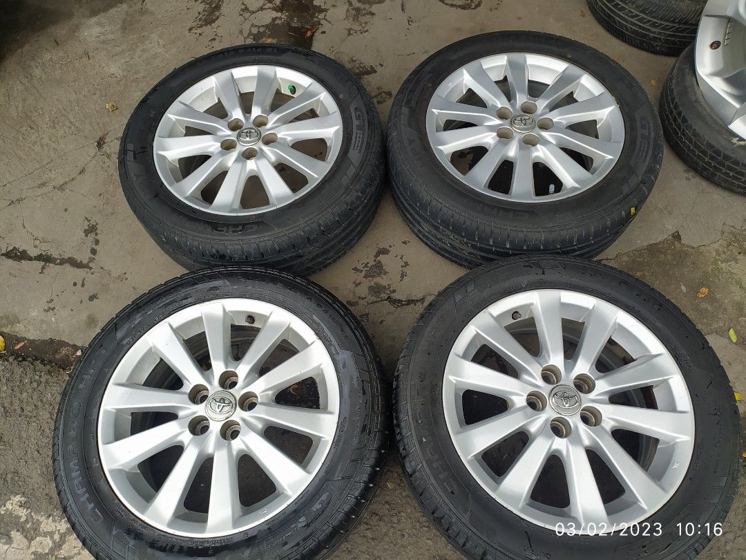 Velg original std oem toyota corolla new altis, Aksesoris Mobil di Carousell