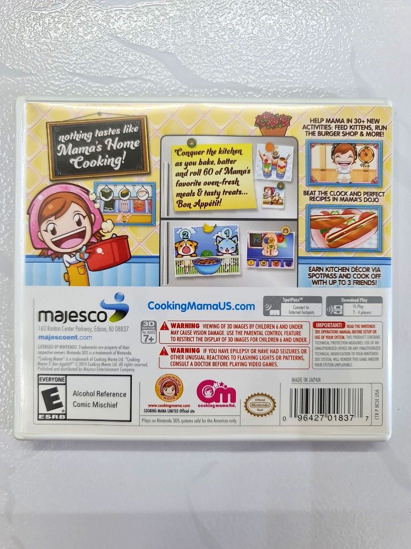 Video Game for Nintendo 3DS : Cooking Mama 5 : Bon Appetit *Used ...