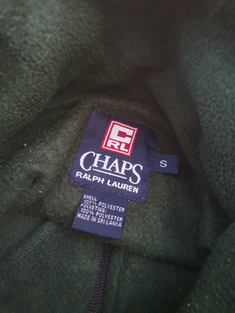 Vintage Chaps RL Fleece Quarter Zip, Men's Fashion, Coats, Jackets and ...