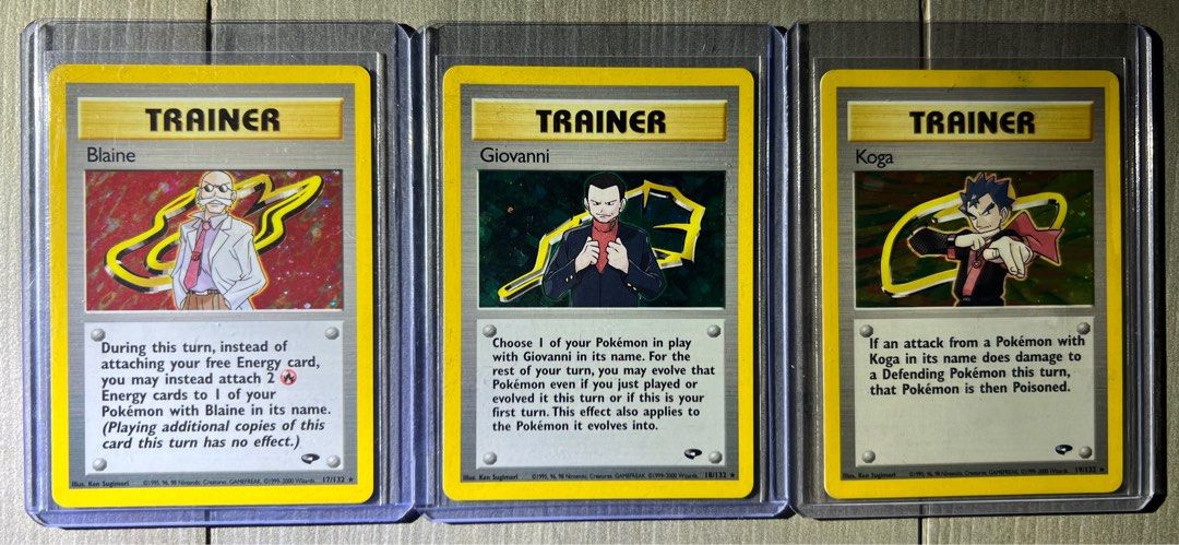 Vintage Pokemon Trainer Cards, Hobbies & Toys, Toys & Games on Carousell