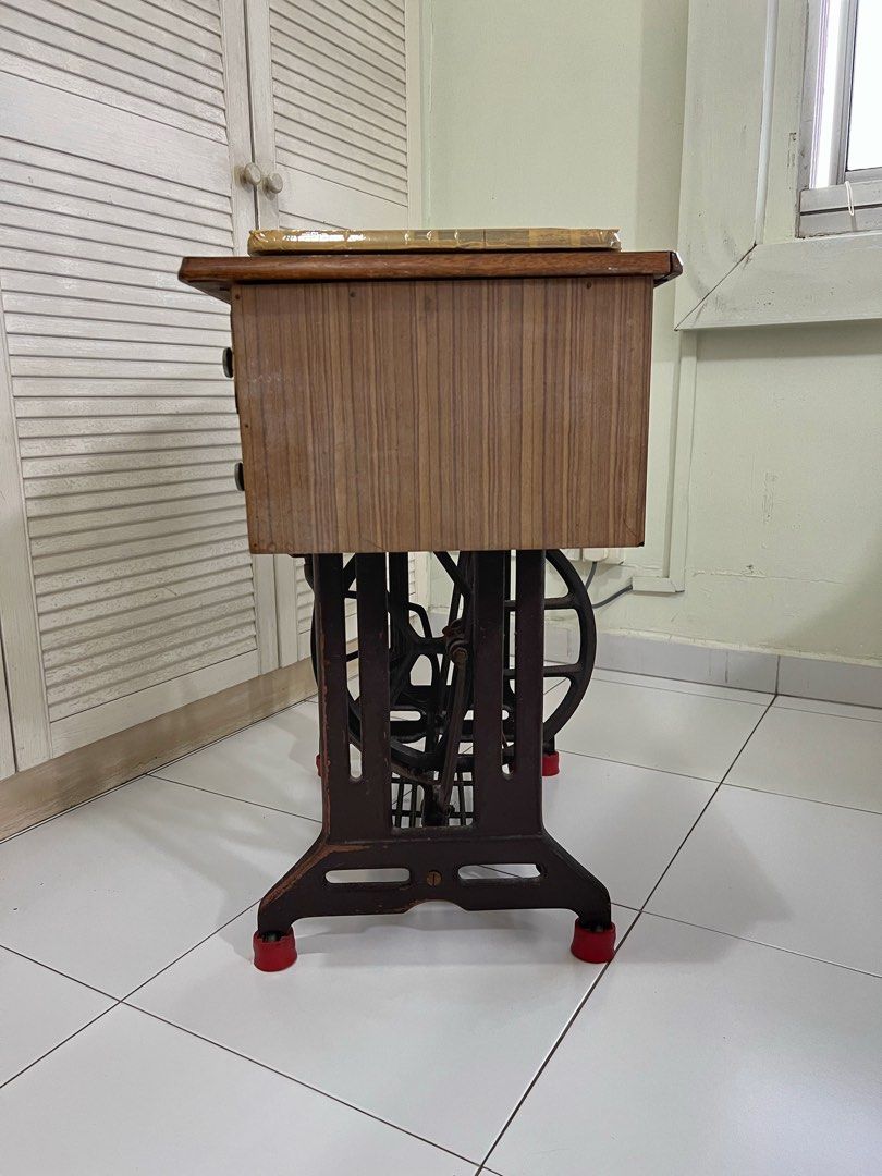 Vintage sewing machine stand, Furniture & Home Living, Furniture, Other ...