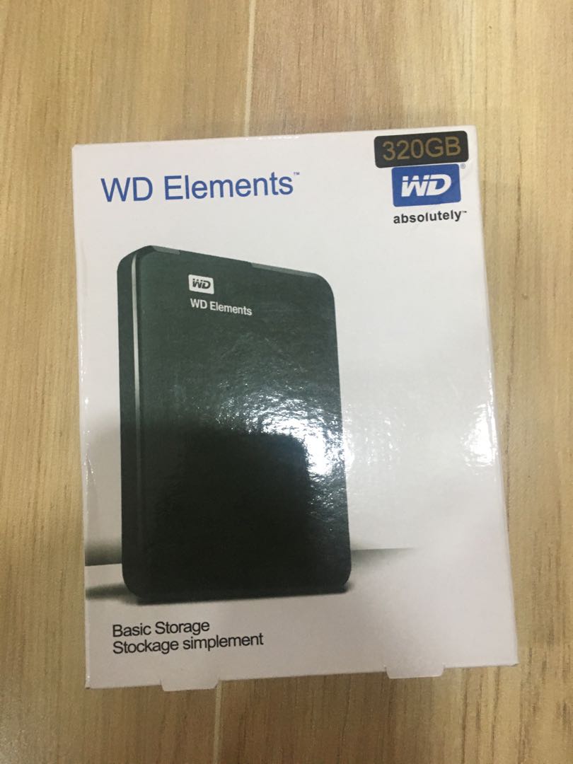 WD Elements Hard Drive USB 320gb, Computers & Tech, Parts & Accessories ...