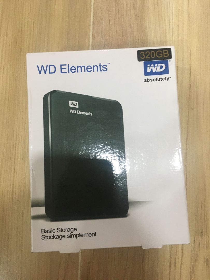 WD Elements Hard Drive USB 320gb, Computers & Tech, Parts & Accessories, Hard Disks ...