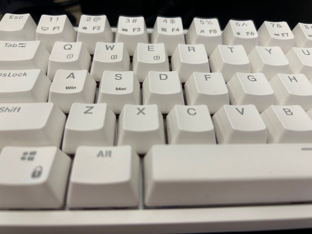 White ABS doubleshot keycaps (RK68), Computers & Tech, Parts ...