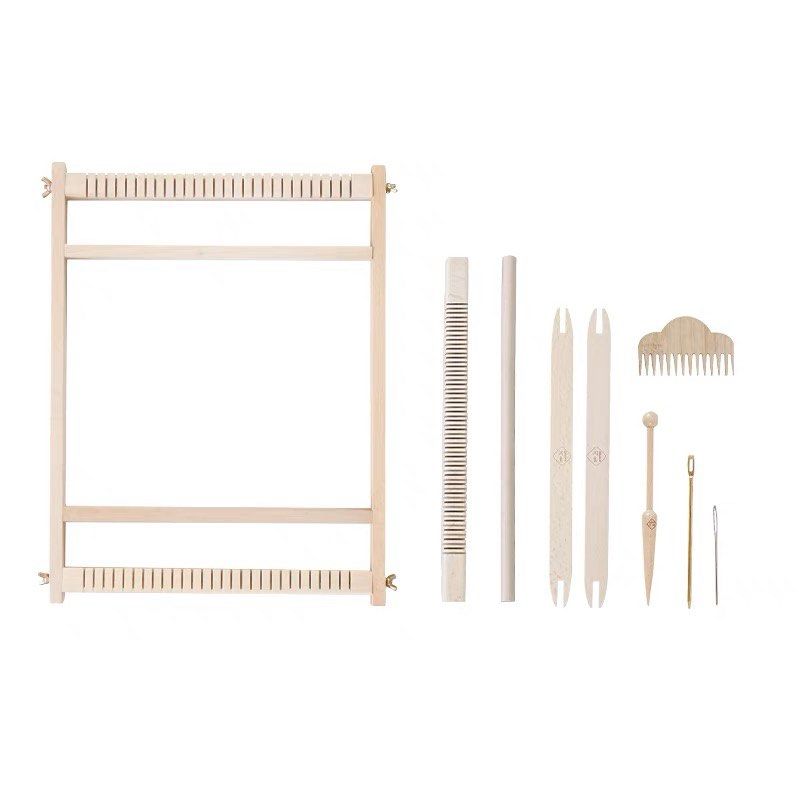 Wooden Weaving Loom Knitting Knit Frame Kit with stand, Hobbies & Toys ...