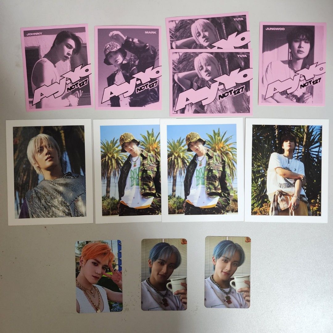 WTT NCT 127 Ay-Yo Photobook A photocard postcard poster Taeyong Taeil ...
