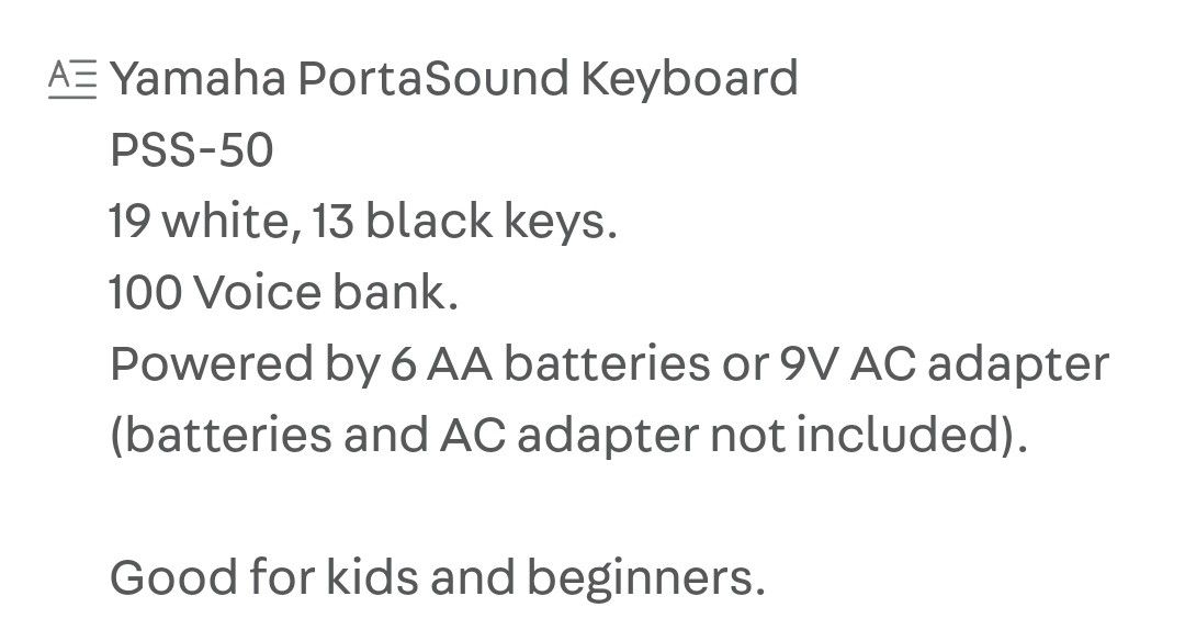 Yamaha portasound pss-50, Hobbies & Toys, Music & Media, Musical ...