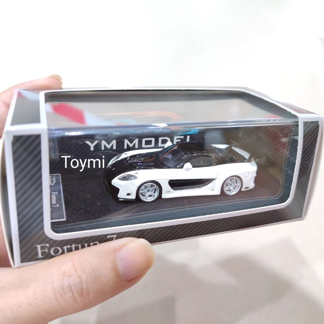 YM 1/64 Mazda RX7 Veilside White, Hobbies & Toys, Toys & Games on Carousell