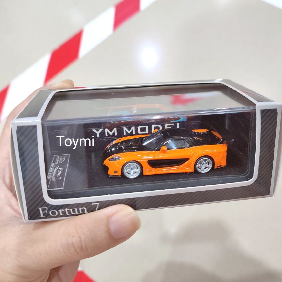 YM 1/64 Veilside Mazda RX7 Orange Condition A, Hobbies & Toys, Toys ...