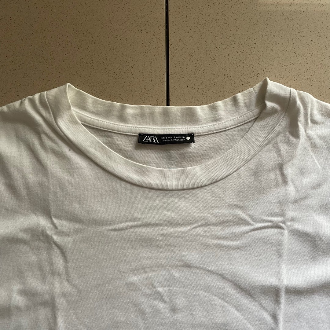 ZARA Basic White Shirt, Women's Fashion, Tops, Shirts on Carousell