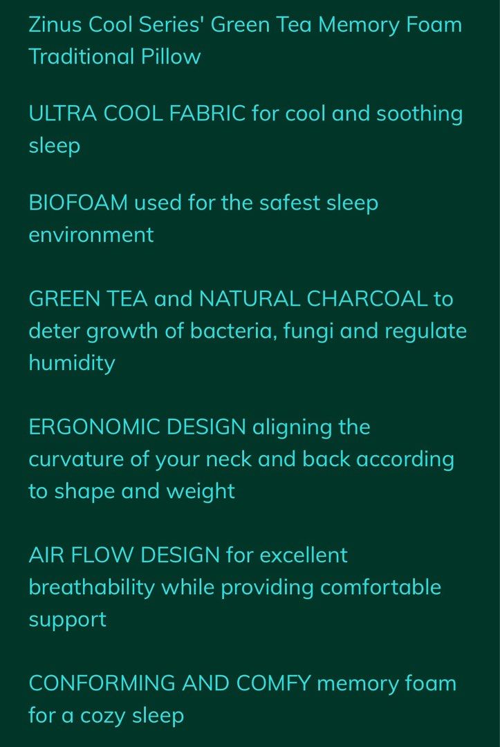 Zinus Memory Foam Pillow, Furniture & Home Living, Bedding & Towels on ...