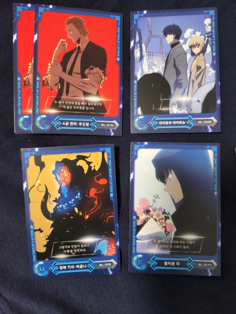 (11 Cards) Solo Leveling Trading Cards, Hobbies & Toys, Toys & Games on ...