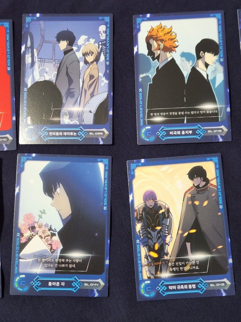 (11 Cards) Solo Leveling Trading Cards, Hobbies & Toys, Toys & Games on ...