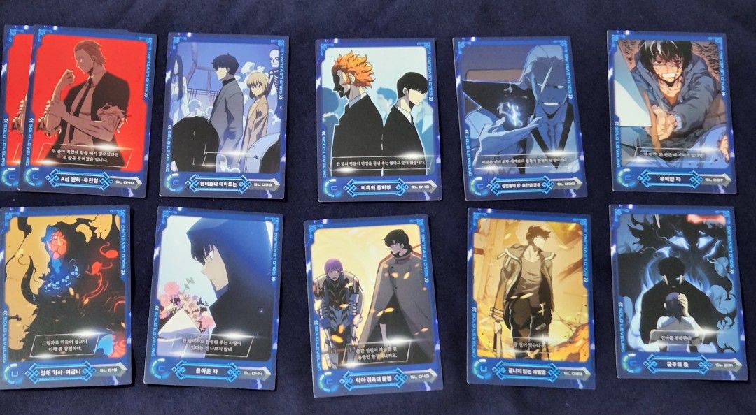 (11 Cards) Solo Leveling Trading Cards, Hobbies & Toys, Toys & Games on ...