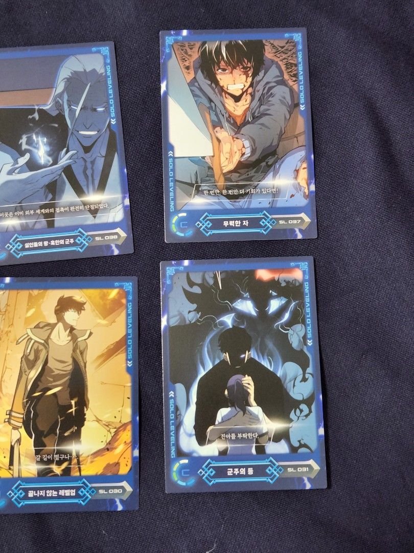 (11 Cards) Solo Leveling Trading Cards, Hobbies & Toys, Toys & Games on ...
