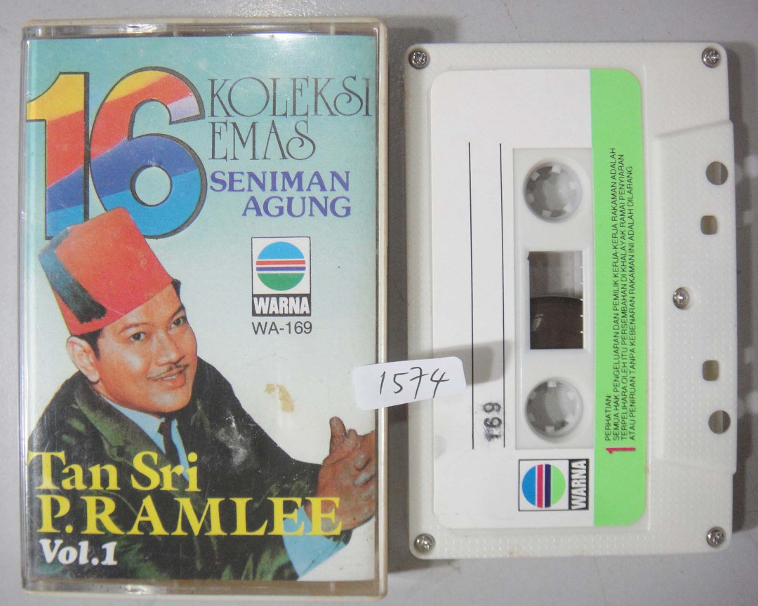 (1574) Malay Cassette Kaset Melayu~16 Koleksi Emas Tan Sri P.RAMLEE, Hobbies & Toys, Music ...