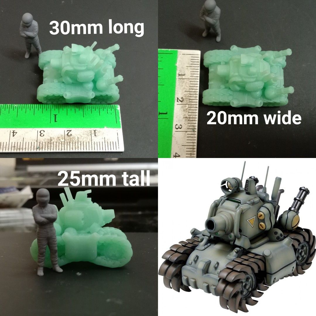 1/64 Resin Metal slug tank SV 001 unpainted for hotwheels tomica ...