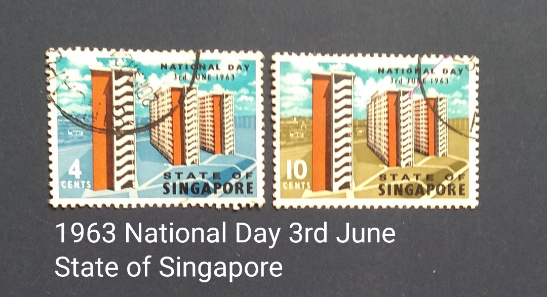 1963 Singapore National Day Stamps - state of Singapore 3rd June 63 ...