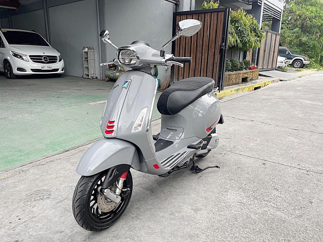 2021 Vespa Sprint Abs Grey, Motorbikes, Motorbikes for Sale on Carousell