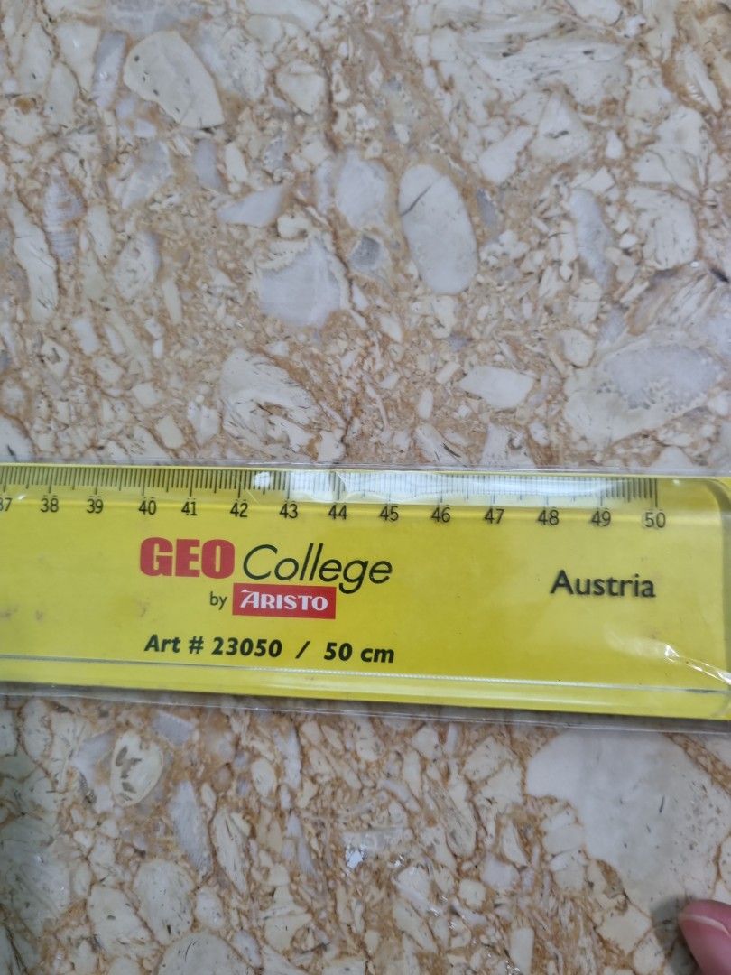 50cm Acrylic Ruler, Scale Ruler, Set Squares, Hobbies & Toys ...