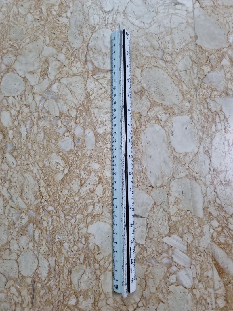 50cm Acrylic Ruler, Scale Ruler, Set Squares, Hobbies & Toys ...